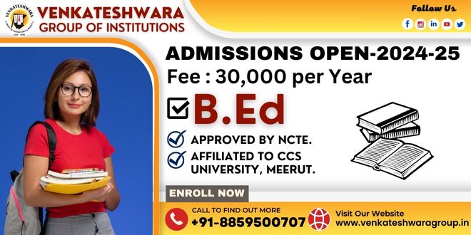 #1 B.Ed admission 2024 in Meerut - Venkateshwara Group of Institution