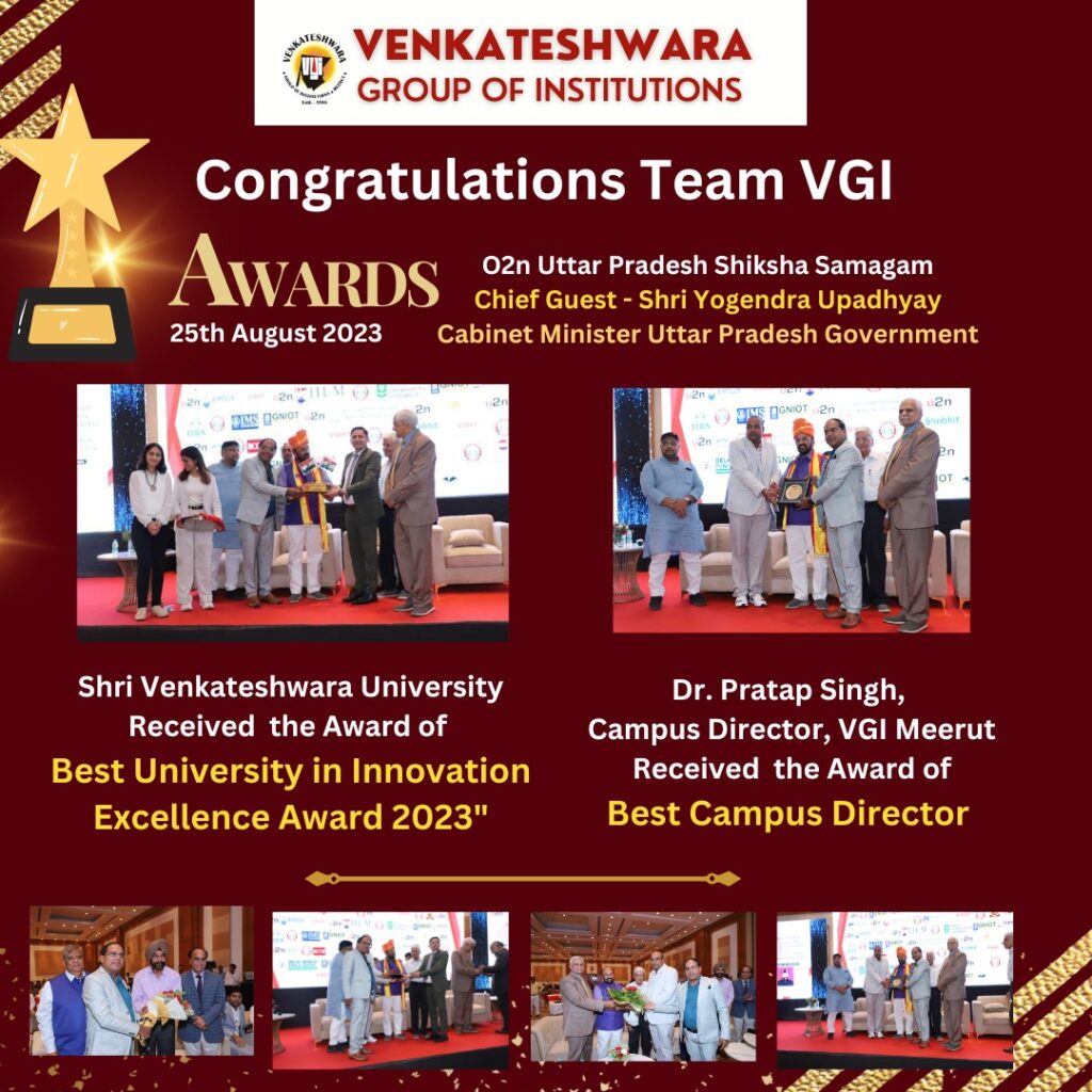 Excellent University in Innovation - Venkateshwara Group of Institution