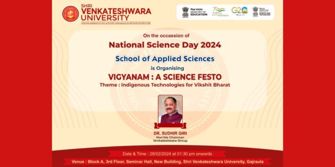 National Science Day 2024 - Venkateshwara Group of Institution